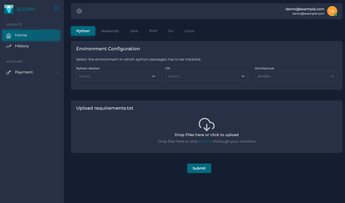 SODIM | The Dependency Manager | The Package Security App
